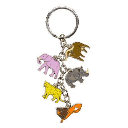 Africa's Legends - 5 Charm Keyring Big 5